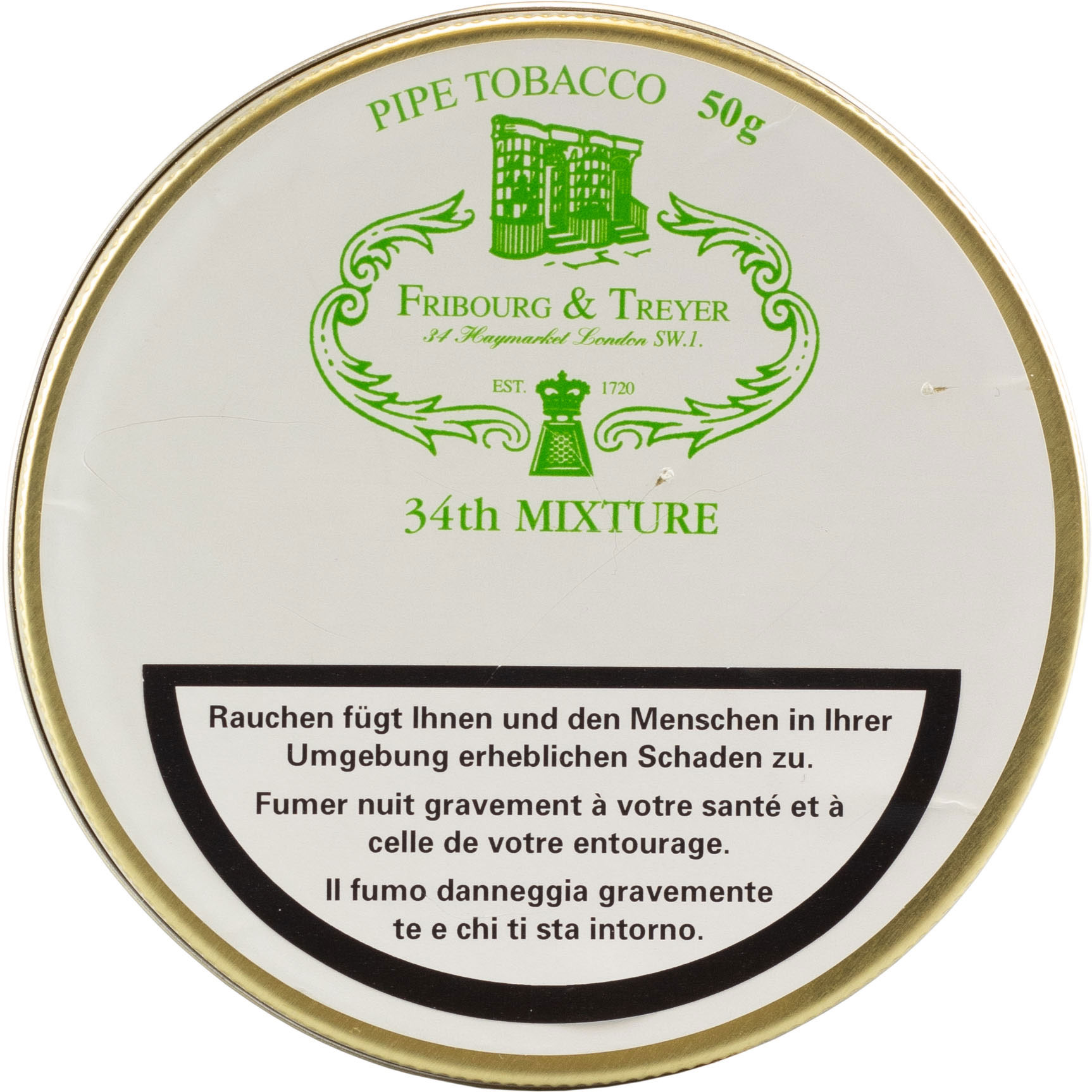 Tabac à pipe-F&T 34th mixture - TabacShop.ch | Vente de tabac en ligne ...