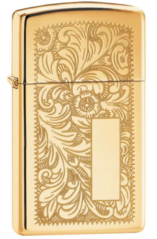 Zippo Slim Venetian Brass - TabacShop.ch | Vente de tabac en ligne | Fribourg